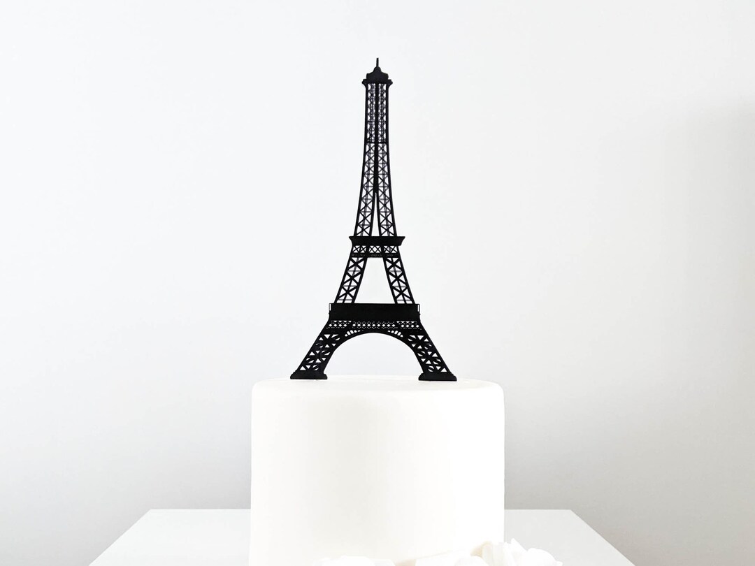 Eiffel Tower Cake Topper, Eiffel Topper, Parisian Wedding Topper, Paris ...