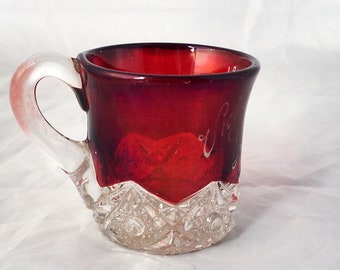 Red Flash Glass | Etsy