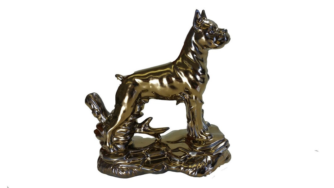 Glazed Boxer Figurine/ceramic Cremation Urn. - Etsy