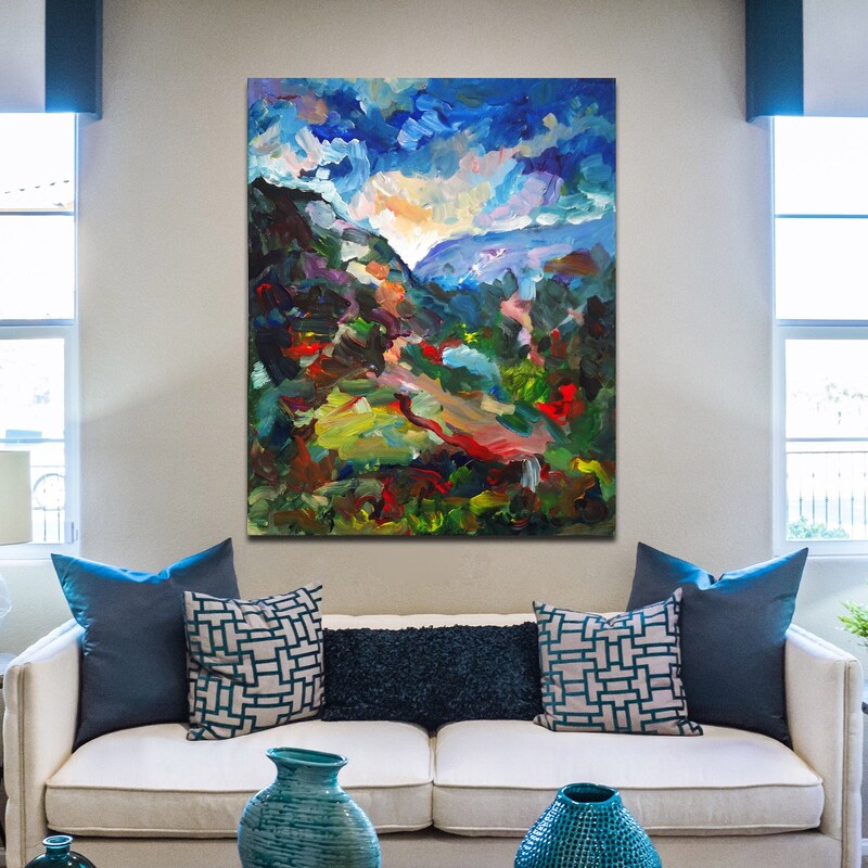 Blue Ridge Mountains Canvas - Etsy