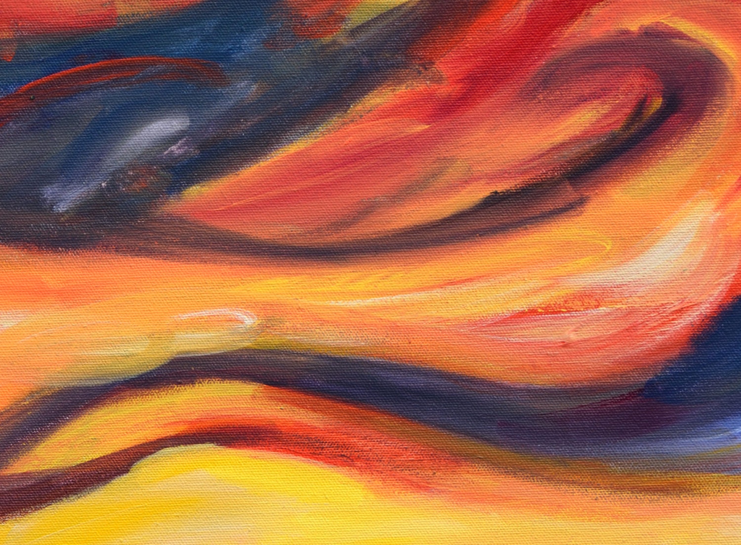 Landscape Tuscany Abstract Painting, Italy Original Painting, Original ...