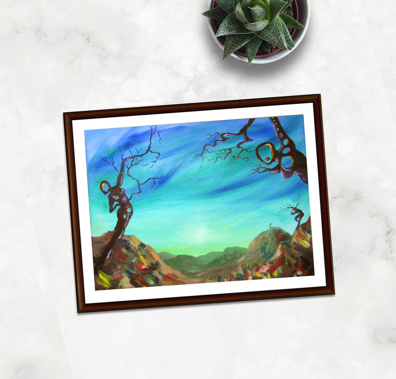 Surreal Painting, Salvador Dali Inspired Art Prints, Trippy Poster ...