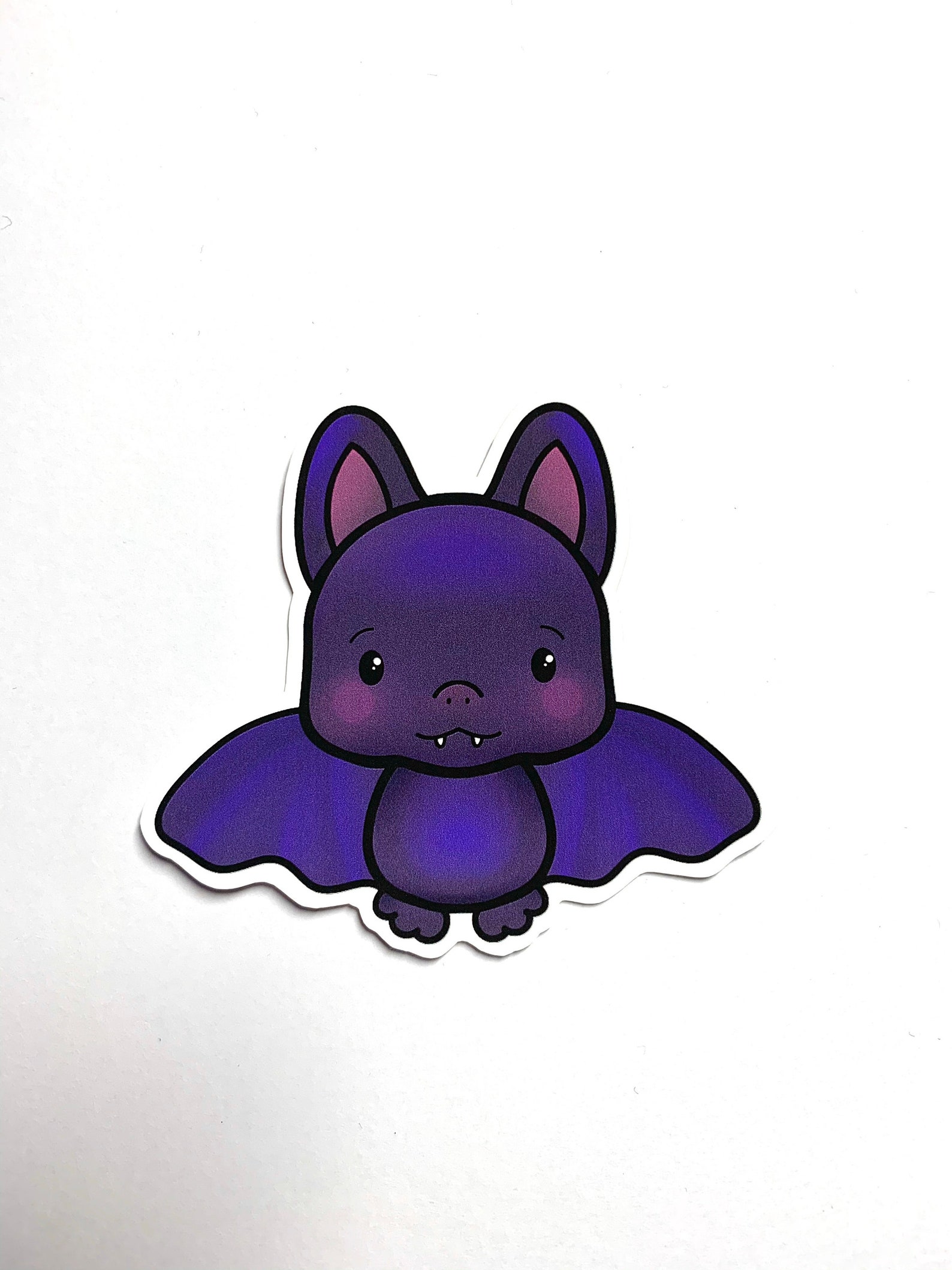 Cute bat sticker or magnet | Etsy