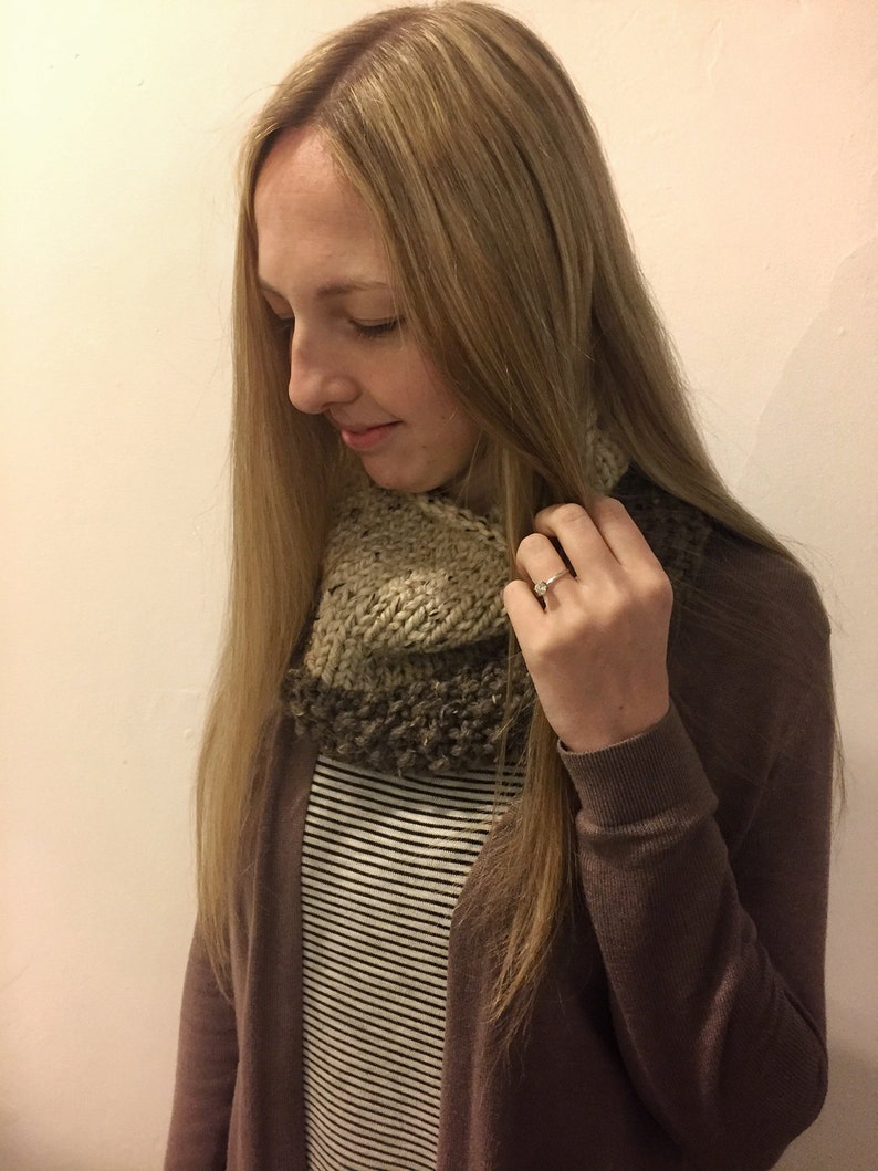The MOAB Cowl Pattern/ Knit Pattern/ Basic Knitting Pattern/ Basic Knit ...