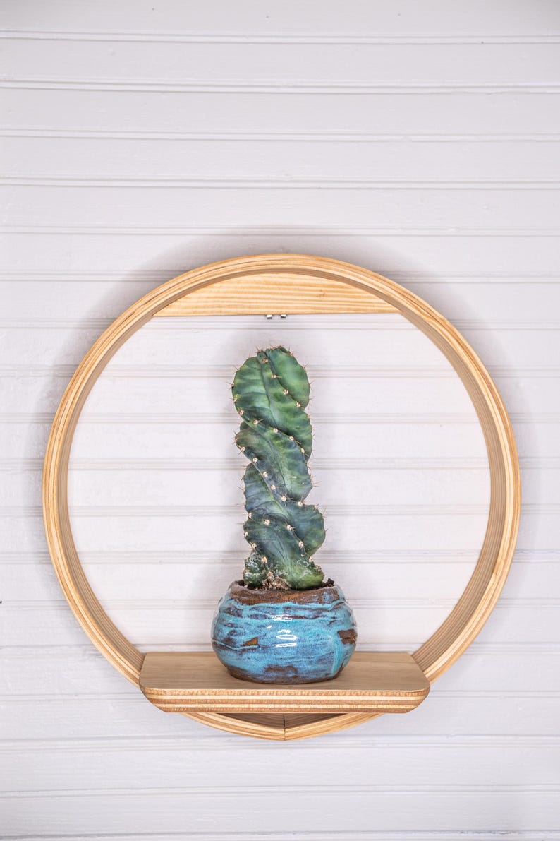 Small Bubble Cubby | Plant Shelf | Wooden Wall Shelf | Wall Hanging ...