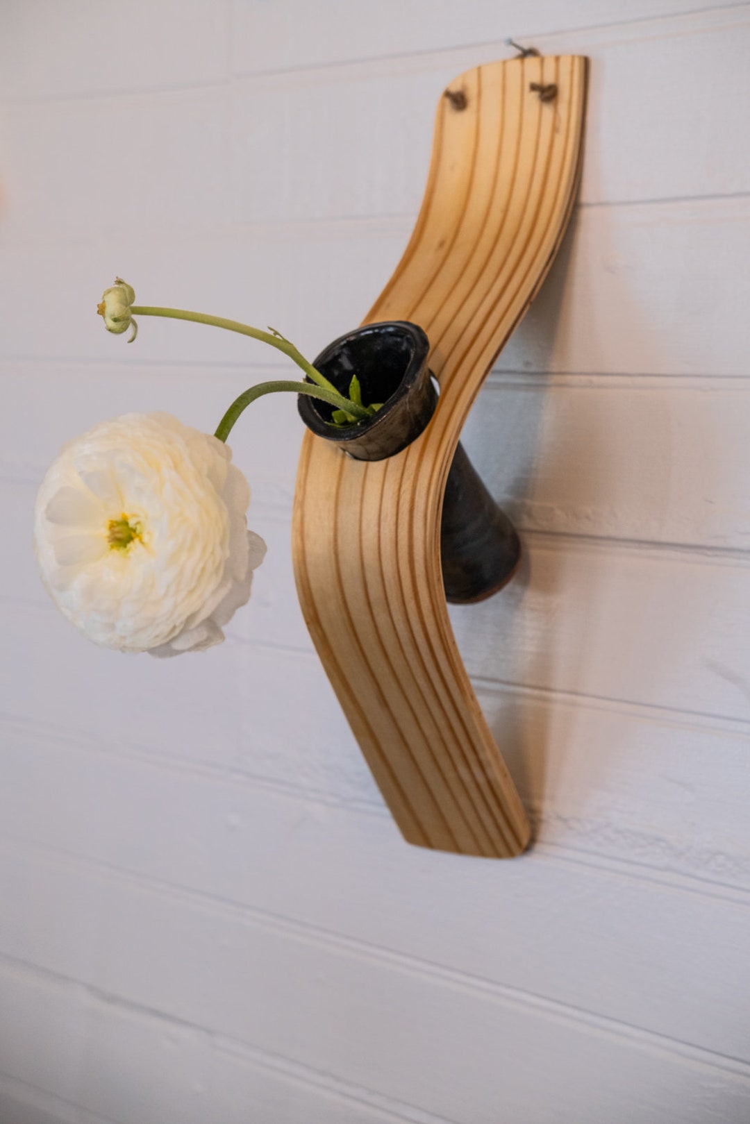 Waterfall Wave Wall Hanging Vase, Air Plant Display, Boho Decor ...