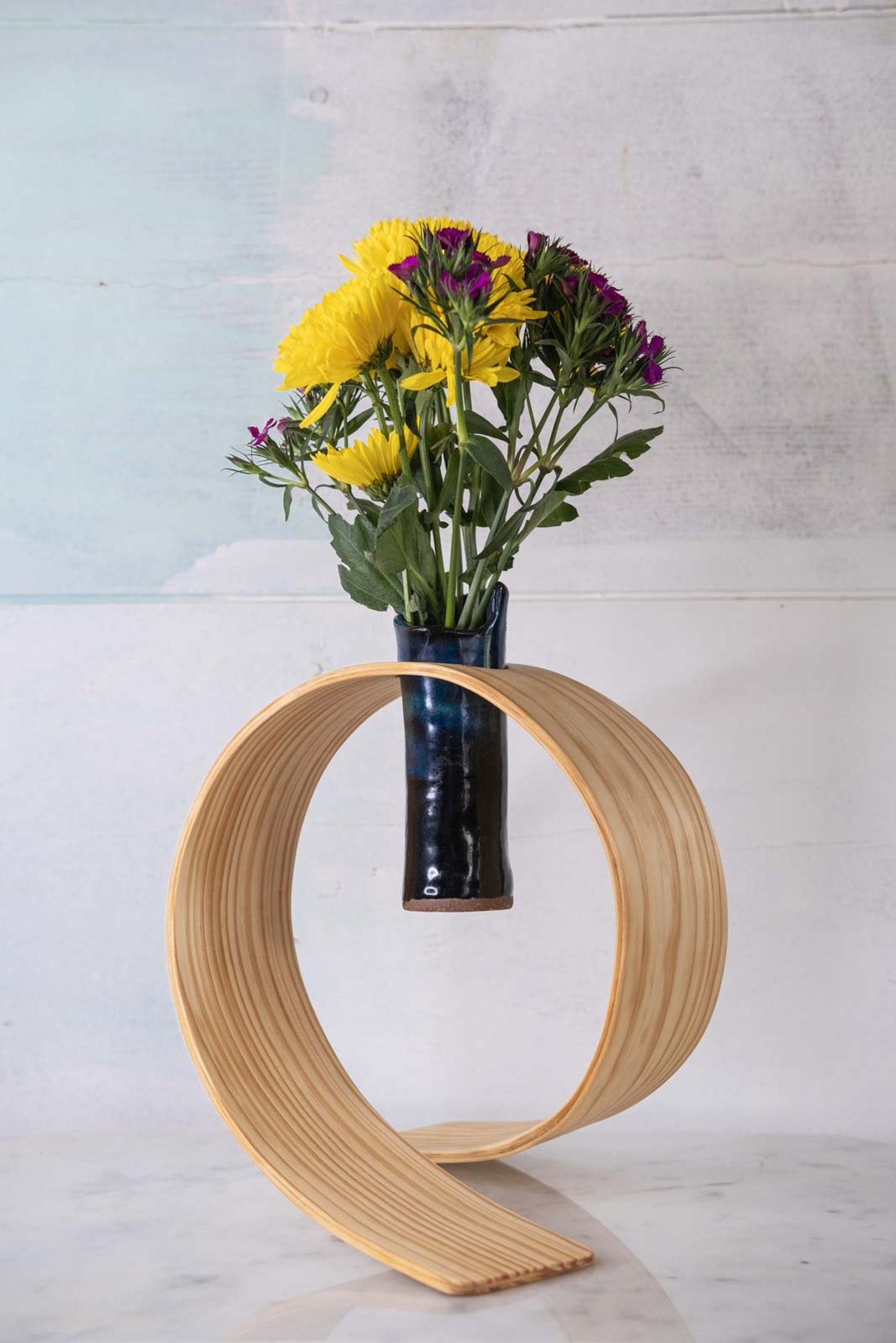 Wave Vase, Flower Holder, Flower Display, Boho Flower Vase, Table Top ...