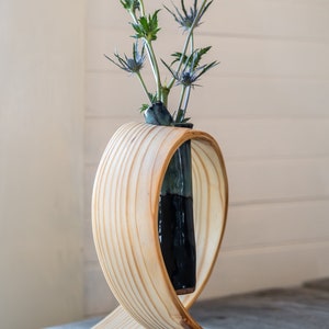 Wave Vase, Flower Holder, Flower Display, Boho Flower Vase, Table Top ...