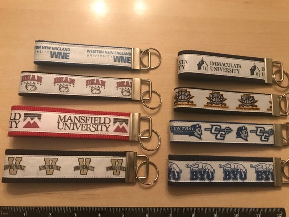 14college Team Inspired Key Fobs key Chains/wristlets | Etsy