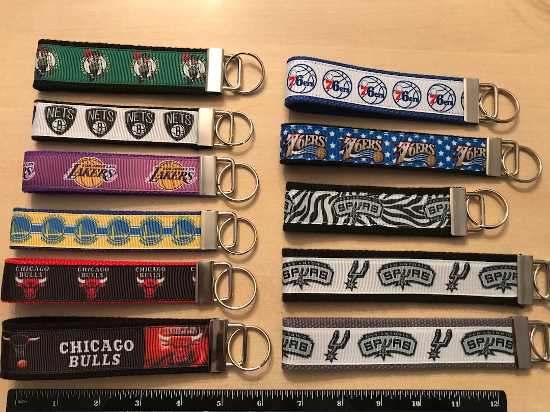 NBA Inspired Basketball Key Fob key Chain Wristlet - Etsy