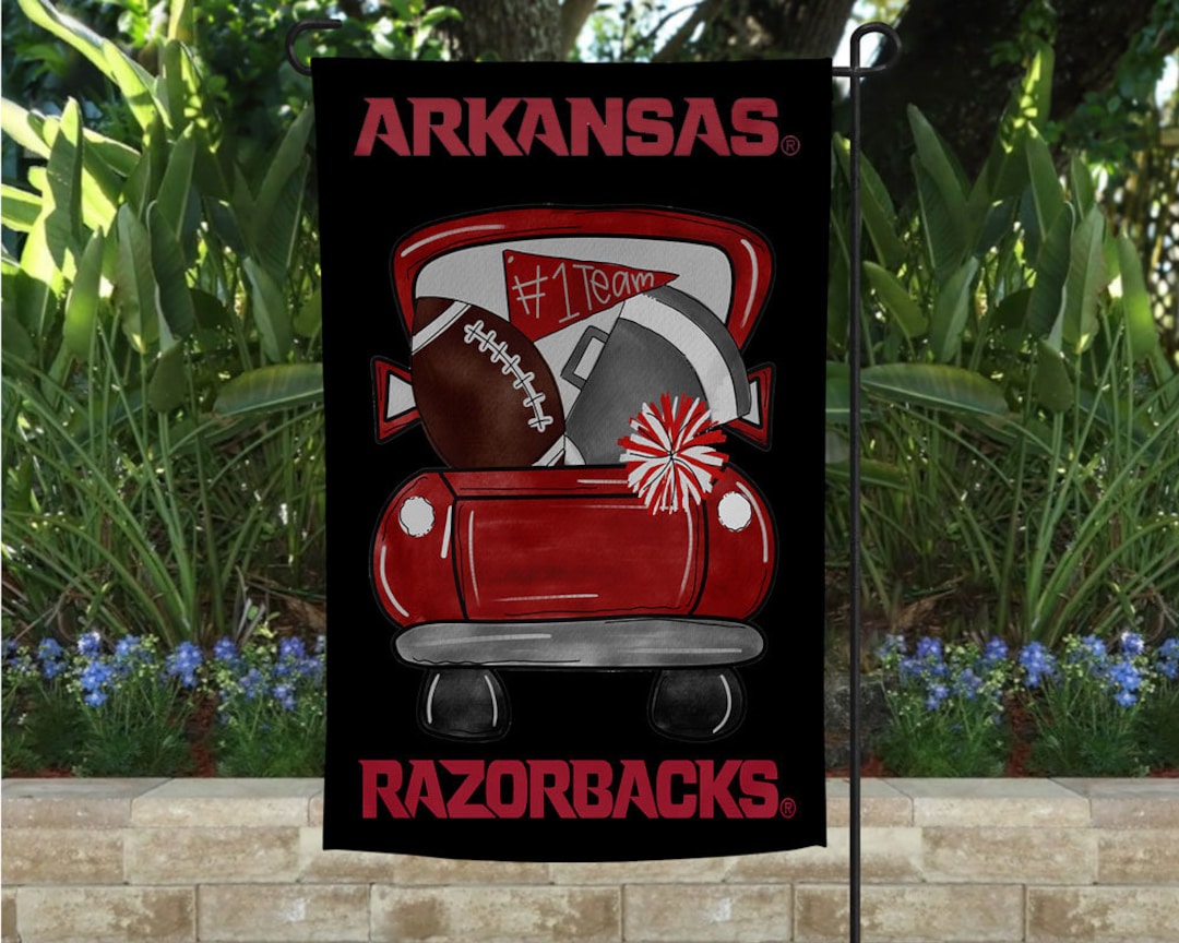 Arkansas Razorbacks Personalized Football Garden Flag,arkansas ...