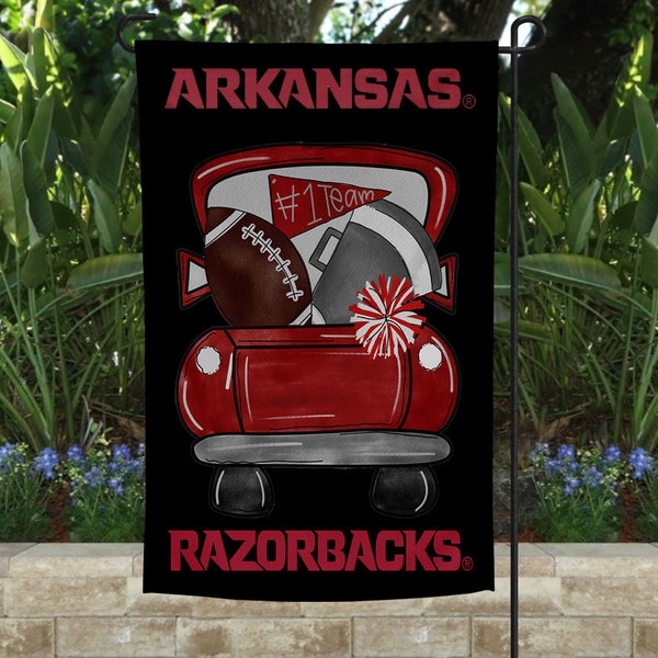 Arkansas Razorback Flag - Etsy