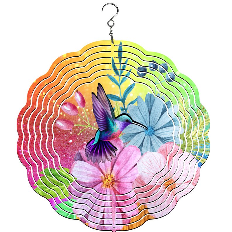 Hummingbird Wind Spinner 10 Windspinner Wind Spinner - Etsy