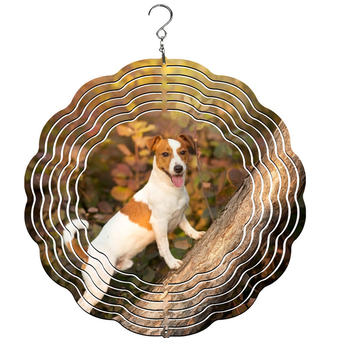 Jack Russell Dog Wind Spinner: 10" Aluminum Yard Decor - Etsy