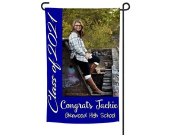 Graduating Class of Personalized Garden Flag, Graduation Flag, Custom ...