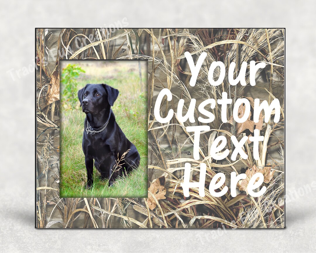 Personalized Camouflage Picture Frame, | Camo Frame | Personalized ...
