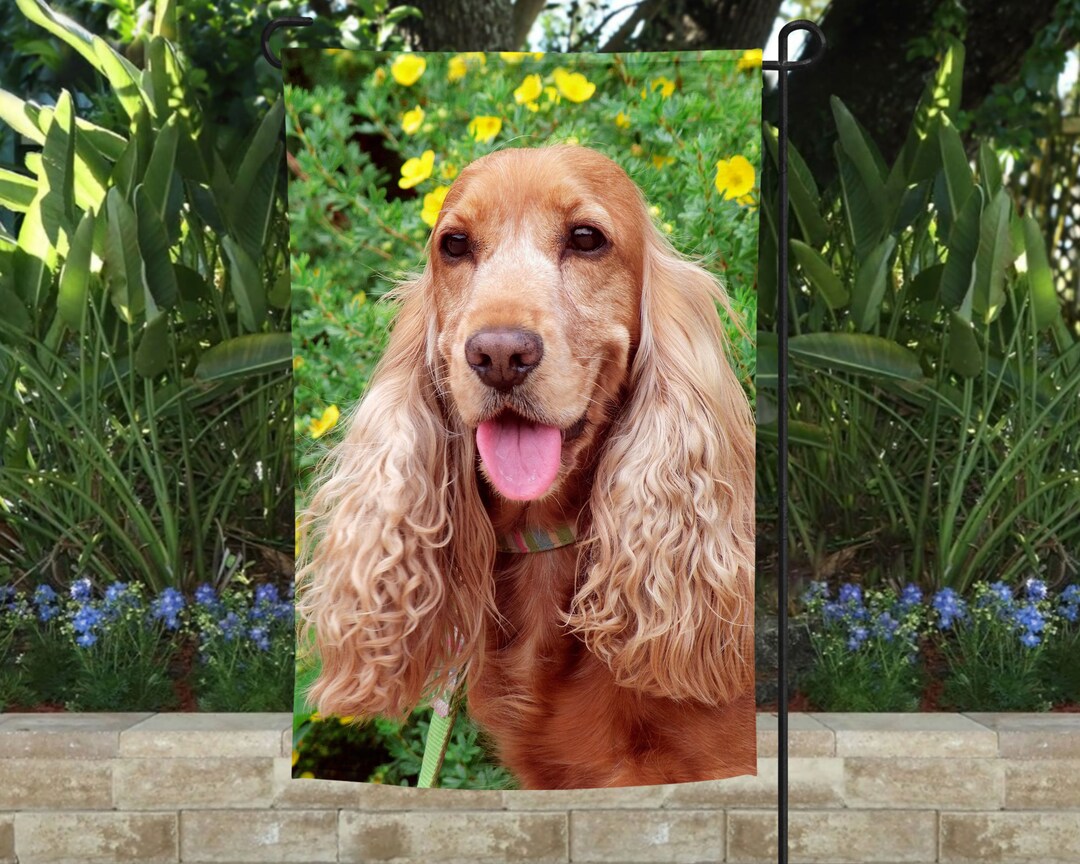 Cocker Spaniel Garden Flag: Double-sided Yard Decor (12x18 Inch) - Etsy