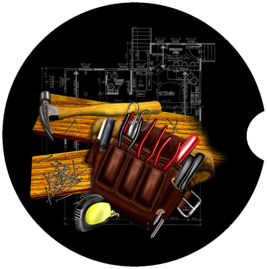 Carpenter Sandstone Car Coasters, Carpenter Coasters,car Holder Coaster ...