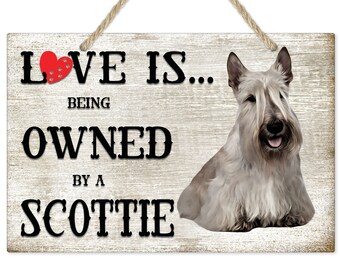 Heart Scottish Terrier F351 Sticker Decal Scotty Scottie Dog - Etsy