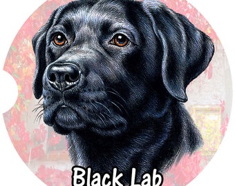 Black Lab Car Coaster - Etsy