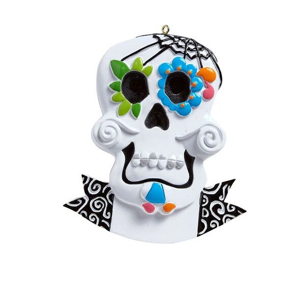 Sugar Skull Ornament - Etsy