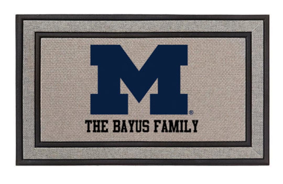 University of Michigan Wolverines Door Mat Wolverines Door Mat Michigan ...