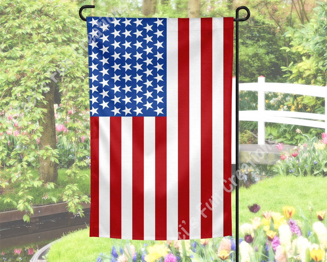 US Garden Flag: Patriotic Outdoor Decor (12x18 Inch) - Etsy