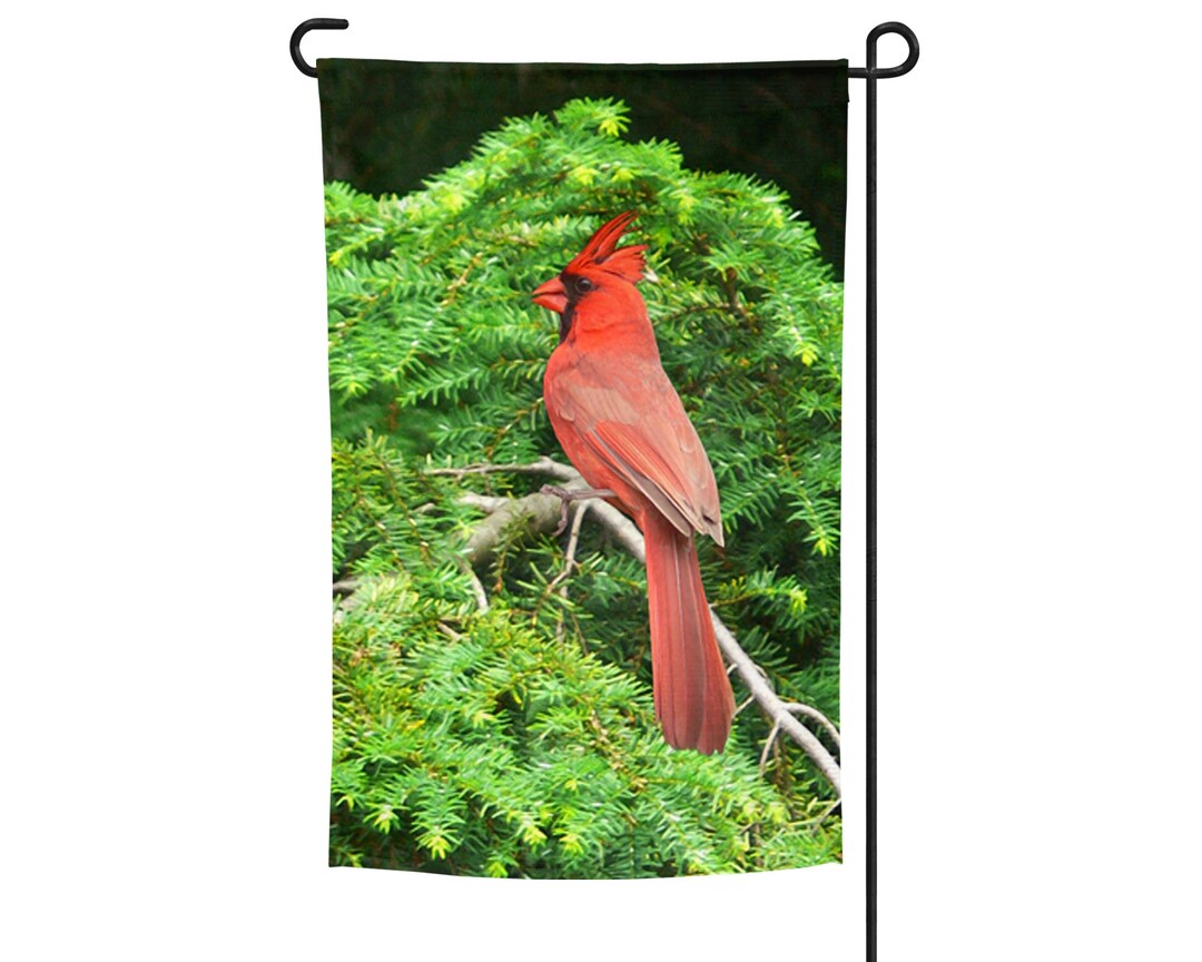 Cardinal Garden Flag, Garden Flag, Cardinal - Etsy