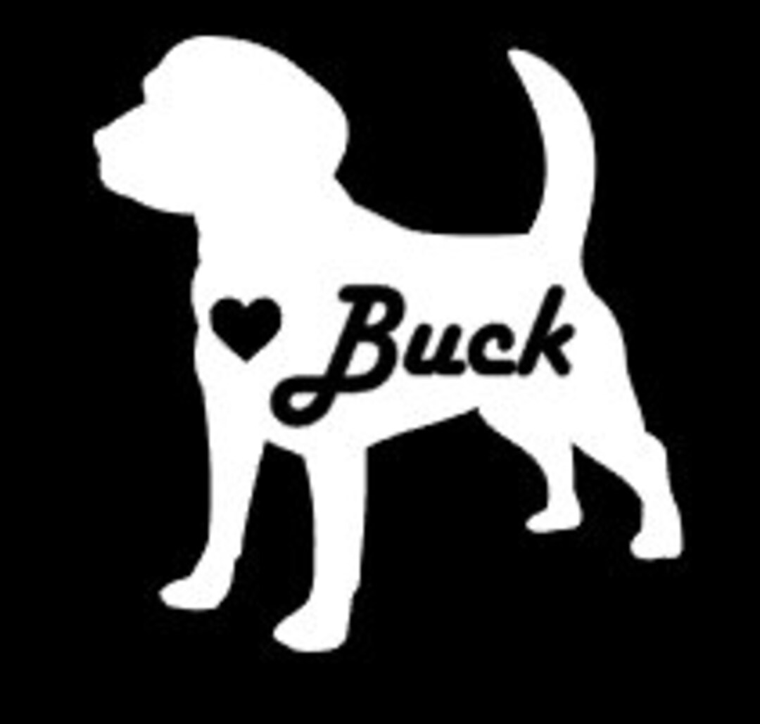 Beagle Car Decal Beagle Decal Dog Car Decal Pet Car Decal - Etsy