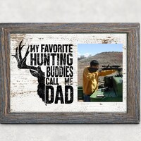 Papa Duck Hunting Canvas, Custom Photo Collage, Rustic Hunting, Father ...