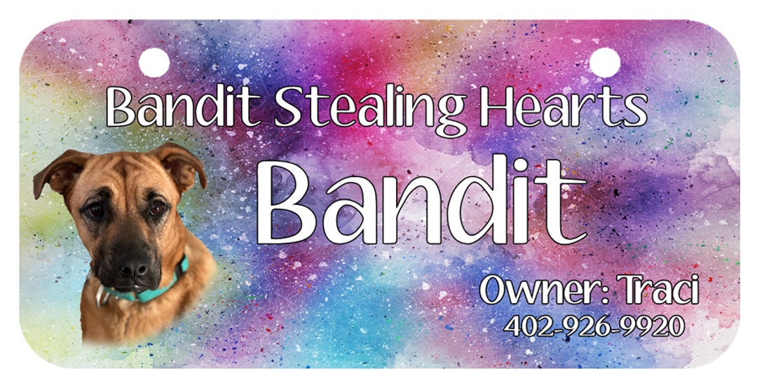 Dog Crate Tags | Personalized Photo Crate Tag | Personalized Dog Crate ...