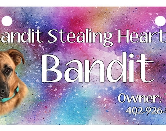 Dog Crate Tags Personalized Photo Crate Tag Personalized Dog Crate Tag ...