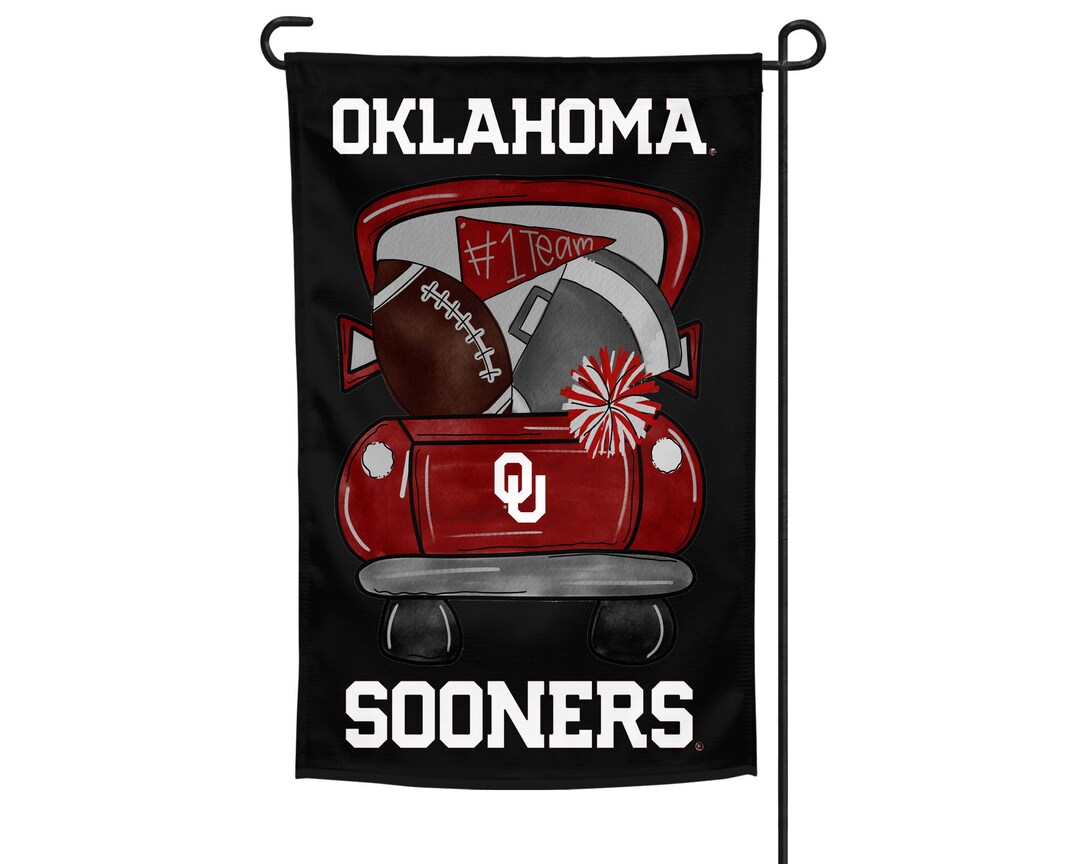 Oklahoma Sooners Personalized Football Garden Flag, Oklahoma Sooners ...