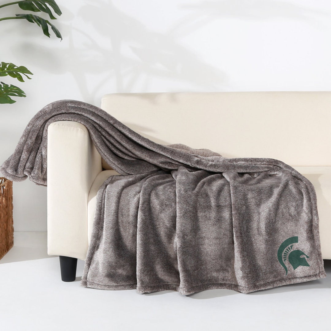 Michigan Spartans Blanket, Michigan State University Throw Blanket ...
