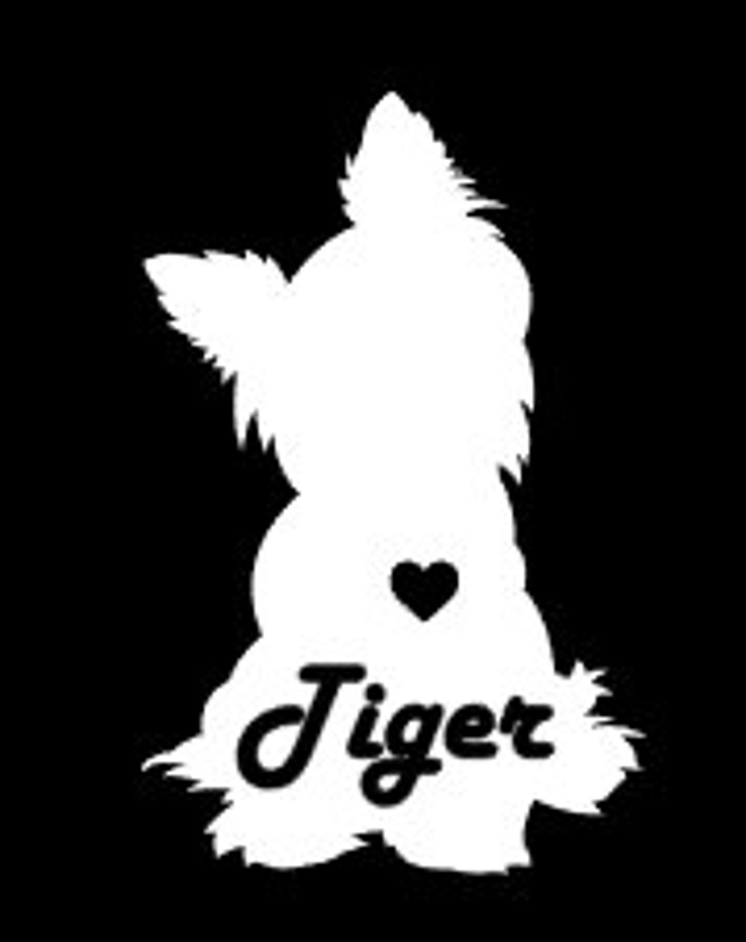 Yorkie Car Decal, Yorkie Decal, Dog Car Decal, Pet Car Decal, Laptop ...