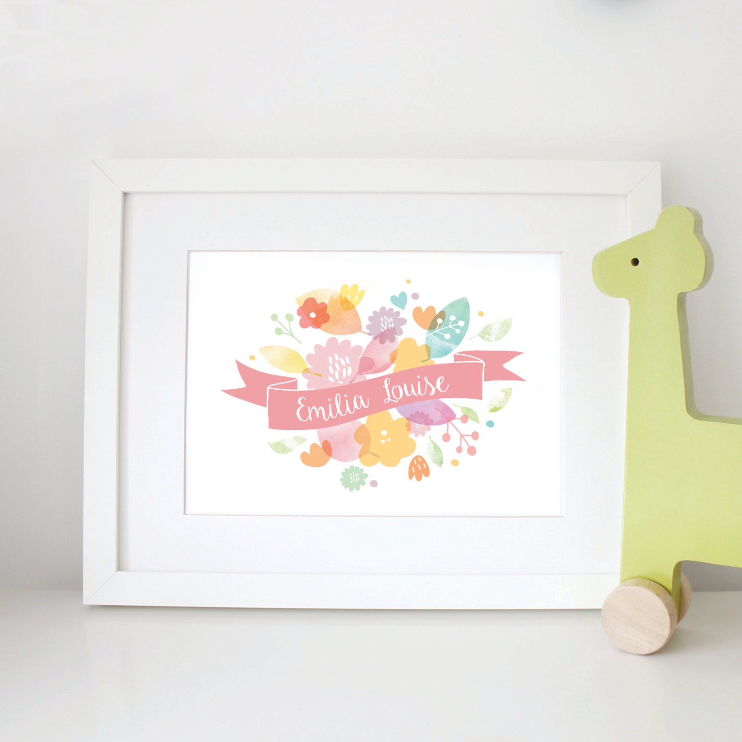 Customised Print / Baby Girl Nursery or Kids Room / - Etsy