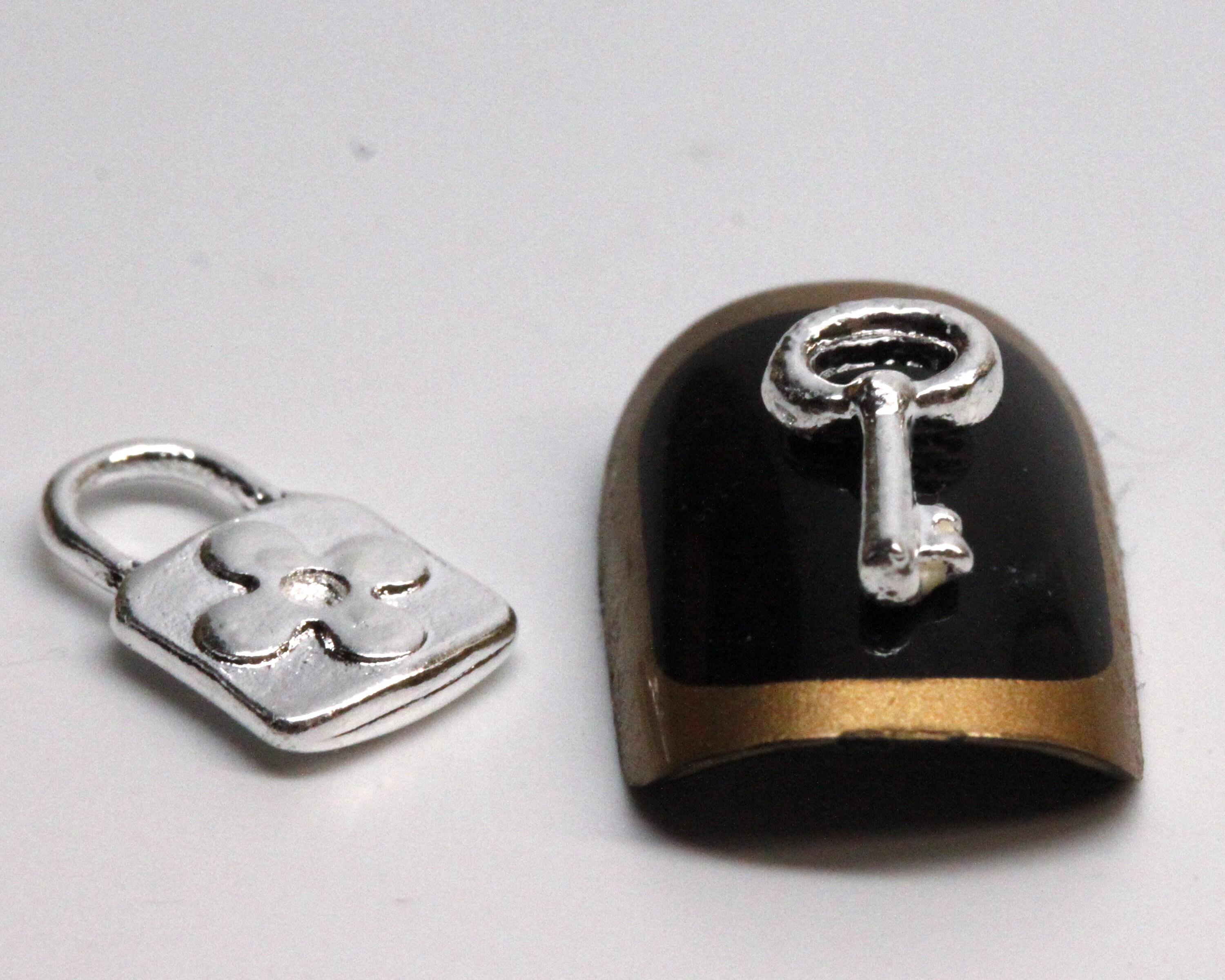 4 Pairs Key and Lock Miniature Mini Silver Tone Designer 3D - Etsy
