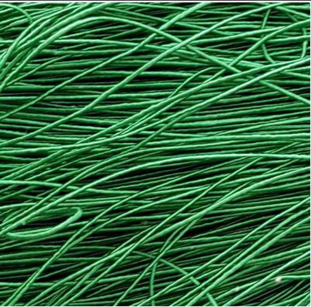 10 Meters GIMP Green Satin Cord on Cotton Base 1 Mm Silk Cord for ...