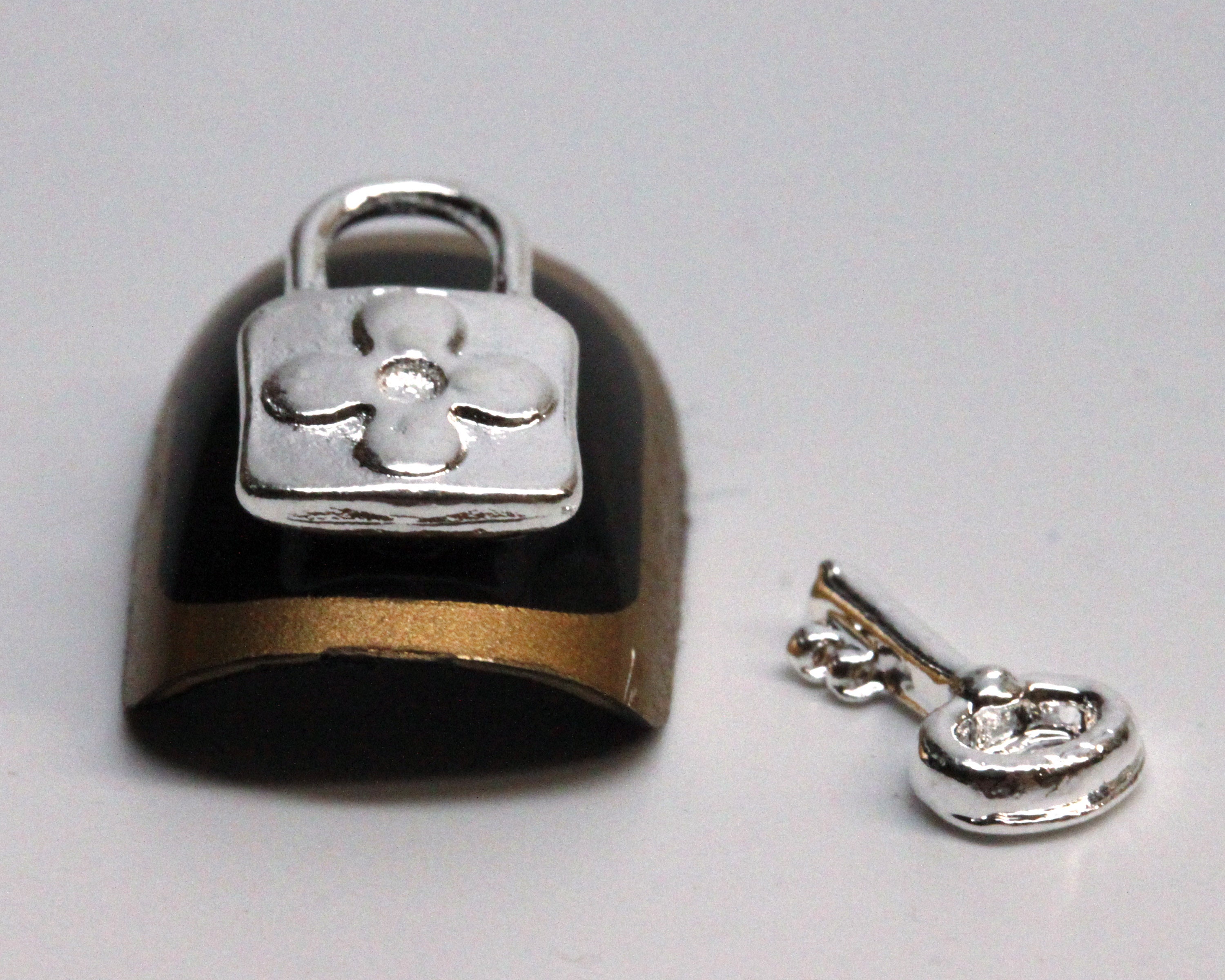 4 Pairs Key and Lock Miniature Mini Silver Tone Designer 3D - Etsy