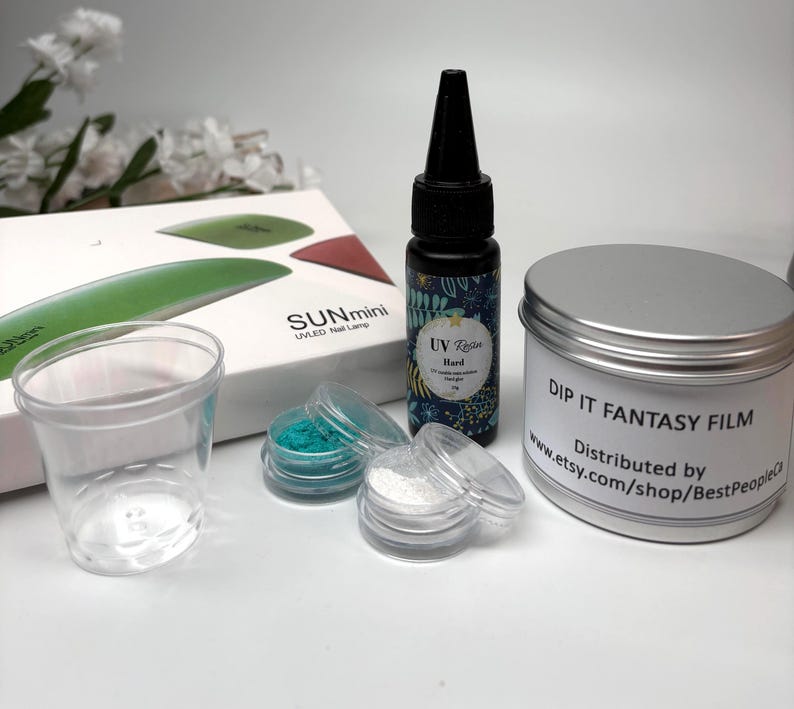 DIP IT Liquid Synthetic Resin Fantasy Film Air Dry Dip Art for Jewelry ...