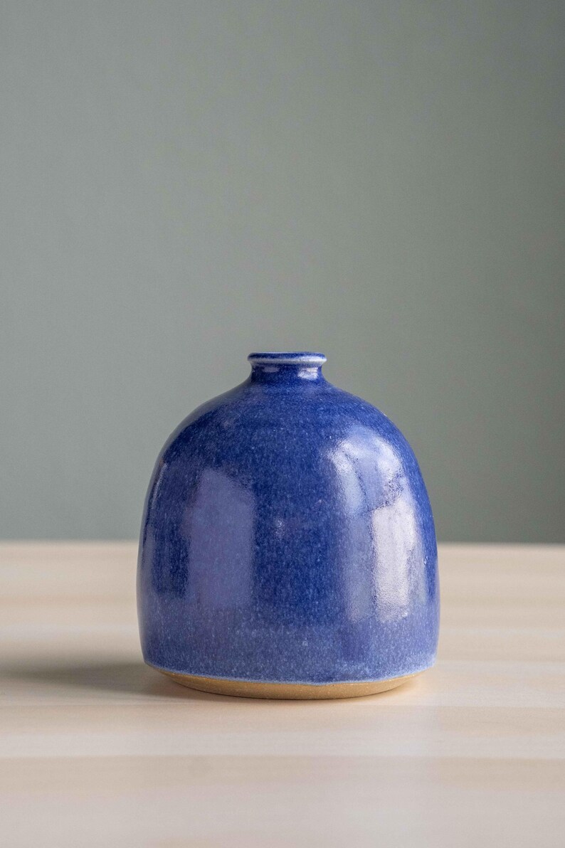 Handmade Ceramic Bud Vase - Blue - Etsy