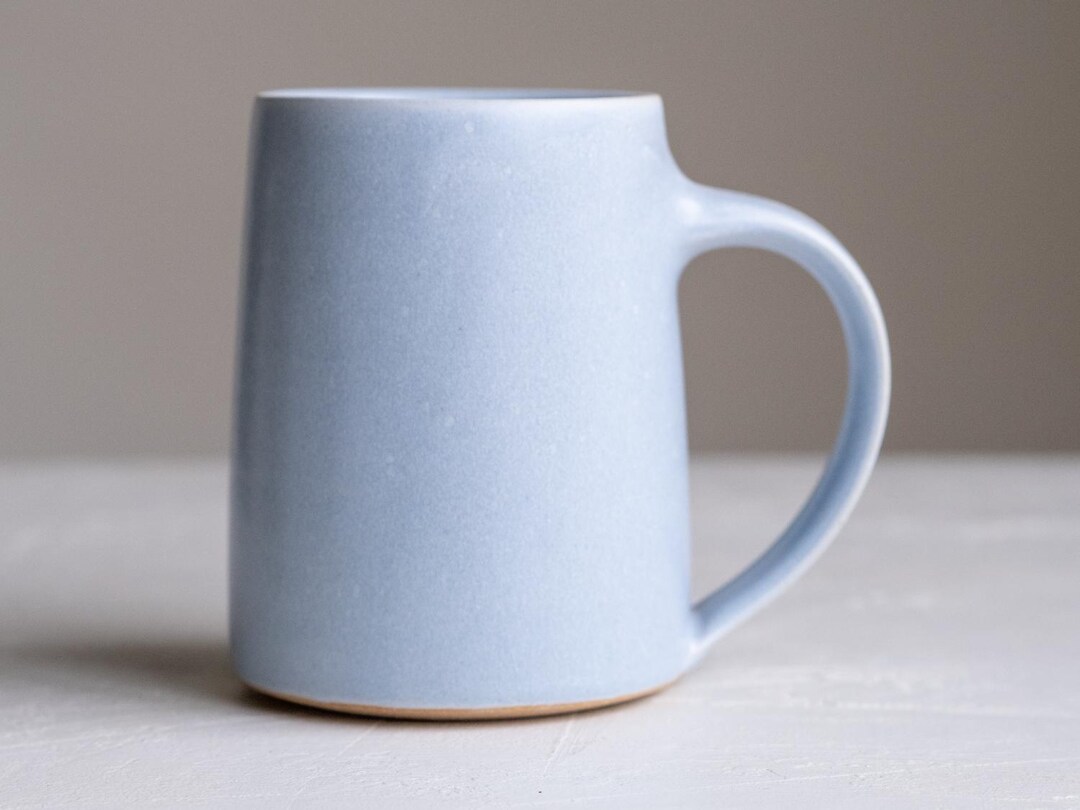 Large Handmade Ceramic Mug - Powder Blue - Etsy