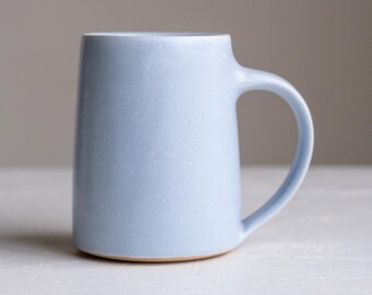 Handmade Ceramic Faceted Mug - Powder Blue - Etsy