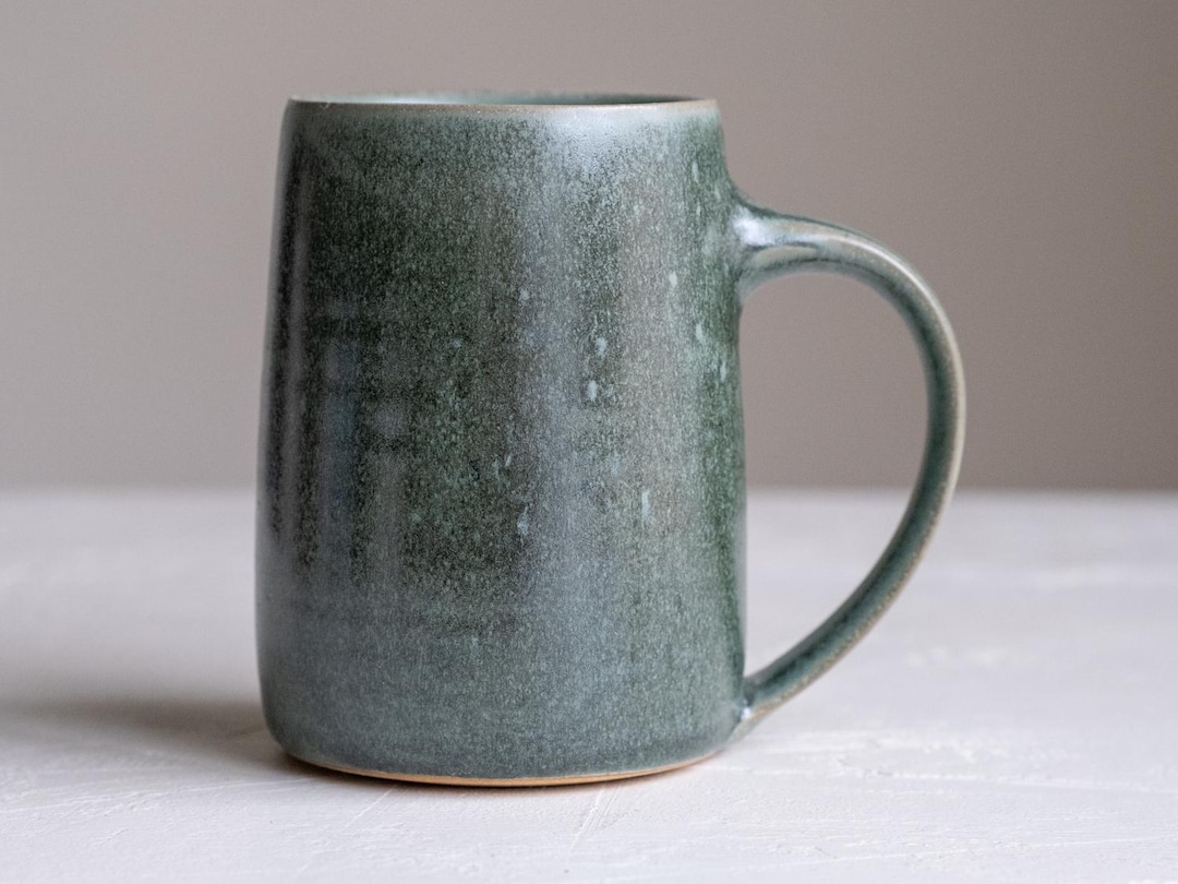 Large Ceramic Mug Evergreen - Etsy