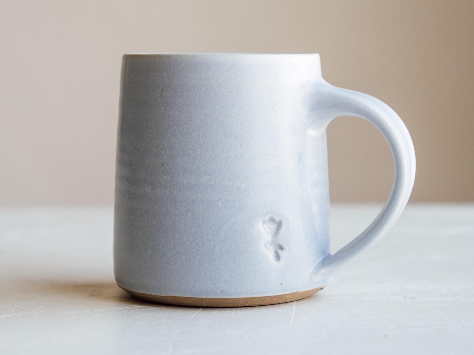 Handmade Ceramic Tulip Mug - Powder Blue - Etsy