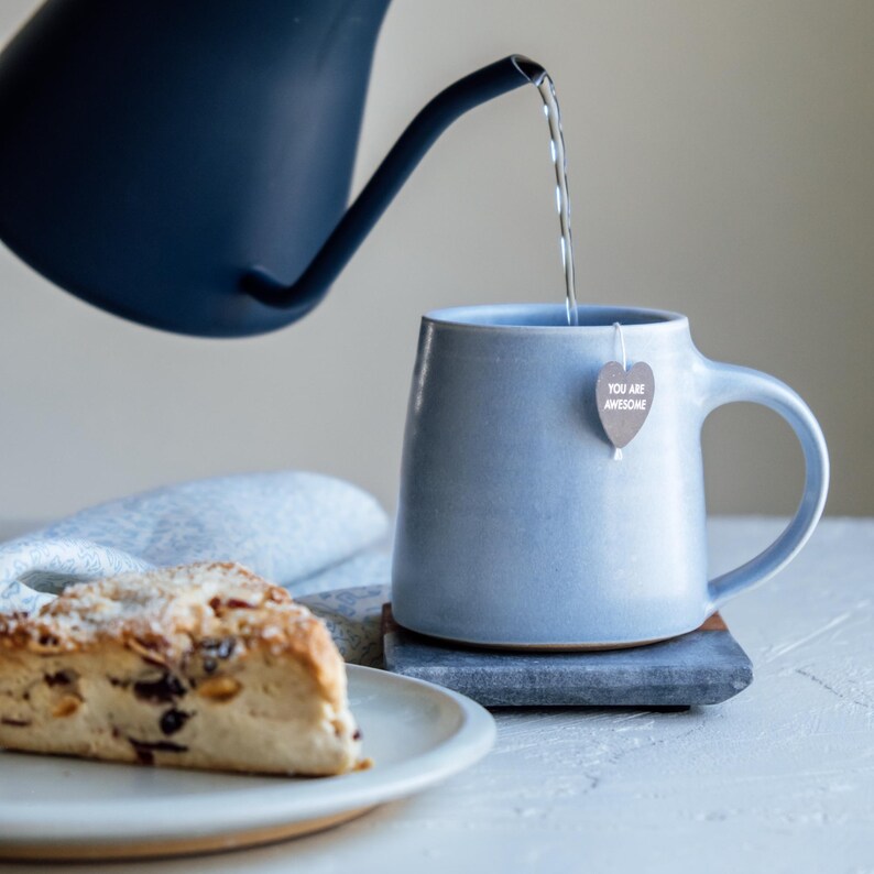 Handmade Ceramic Mug - Powder Blue - Etsy