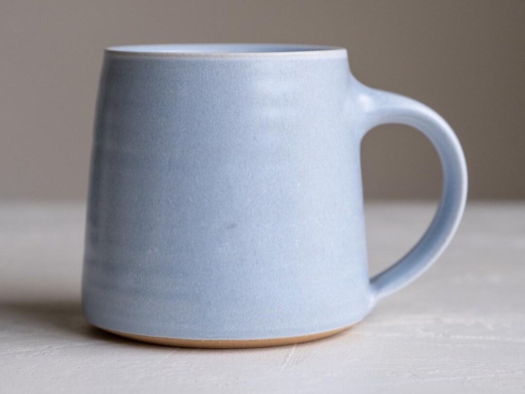Handmade Ceramic Mug - Powder Blue - Etsy