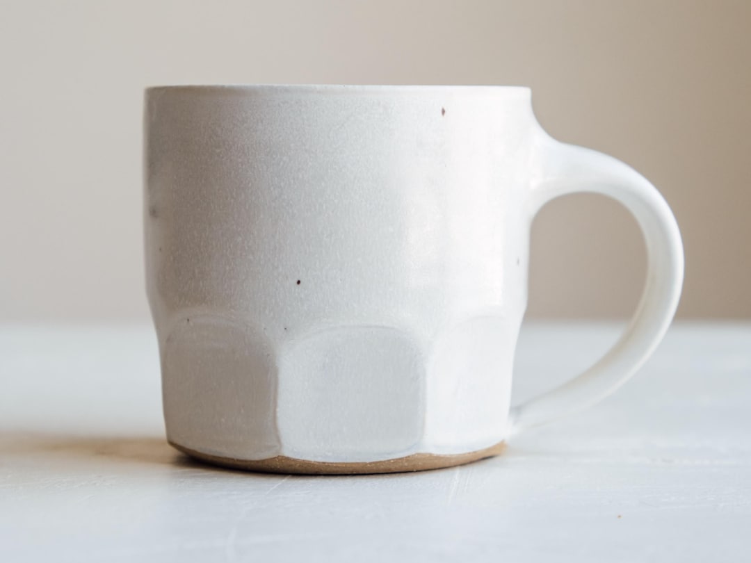 Handmade Ceramic Faceted Mug - Alabaster - Etsy