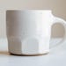 Handmade Ceramic Faceted Mug - Alabaster - Etsy