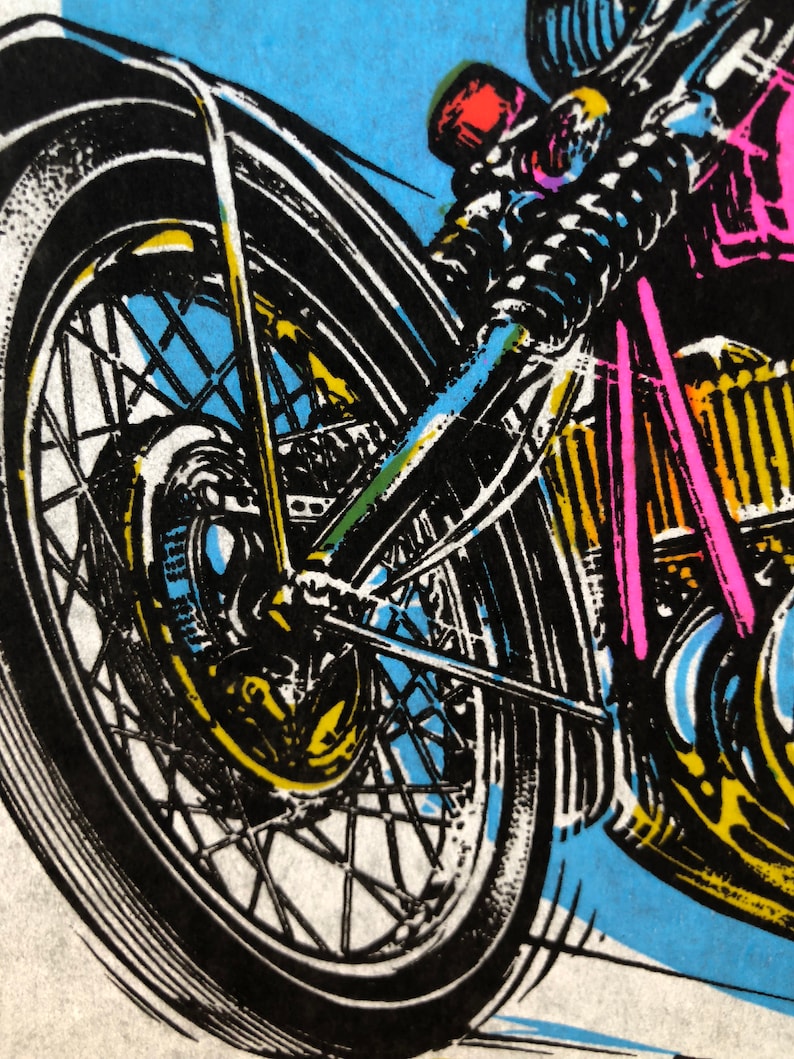 Suzuki Motorcycle Vintage 1972 Roach Incorporated Iron on Heat Transfer ...